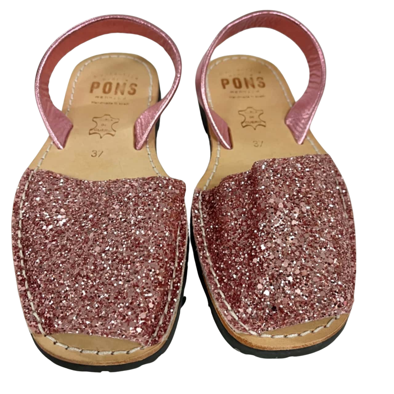 Arvarcas Pons pink glitter Sandals Size 37(s)