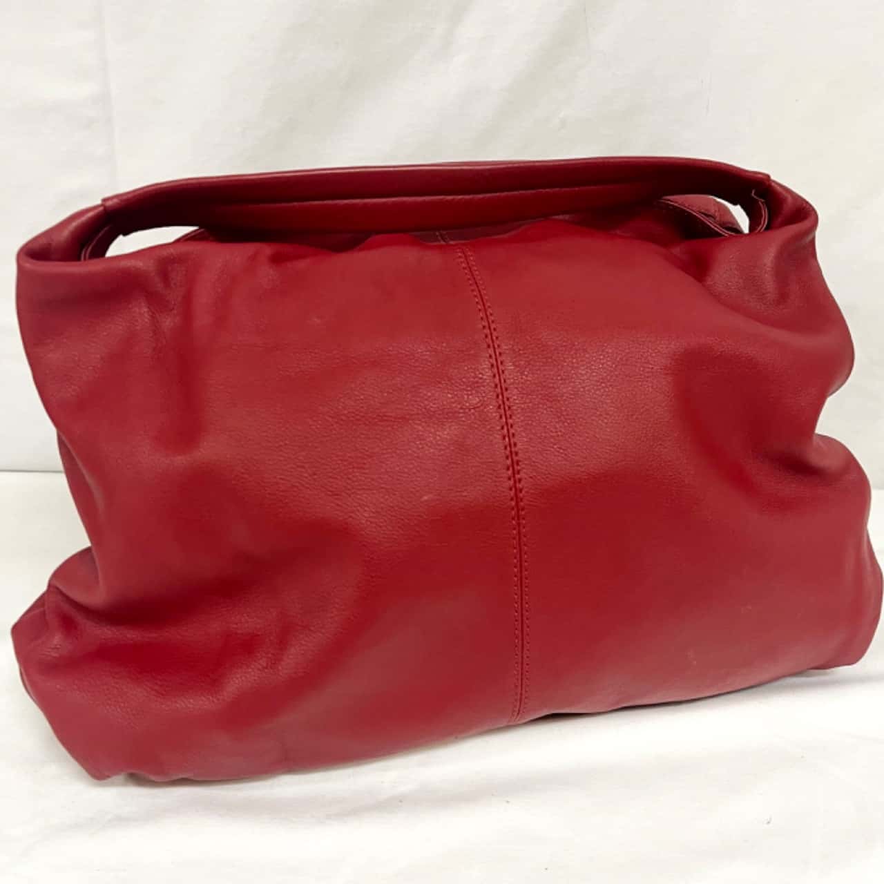 Red Genuine leather Handbag- so soft (s)