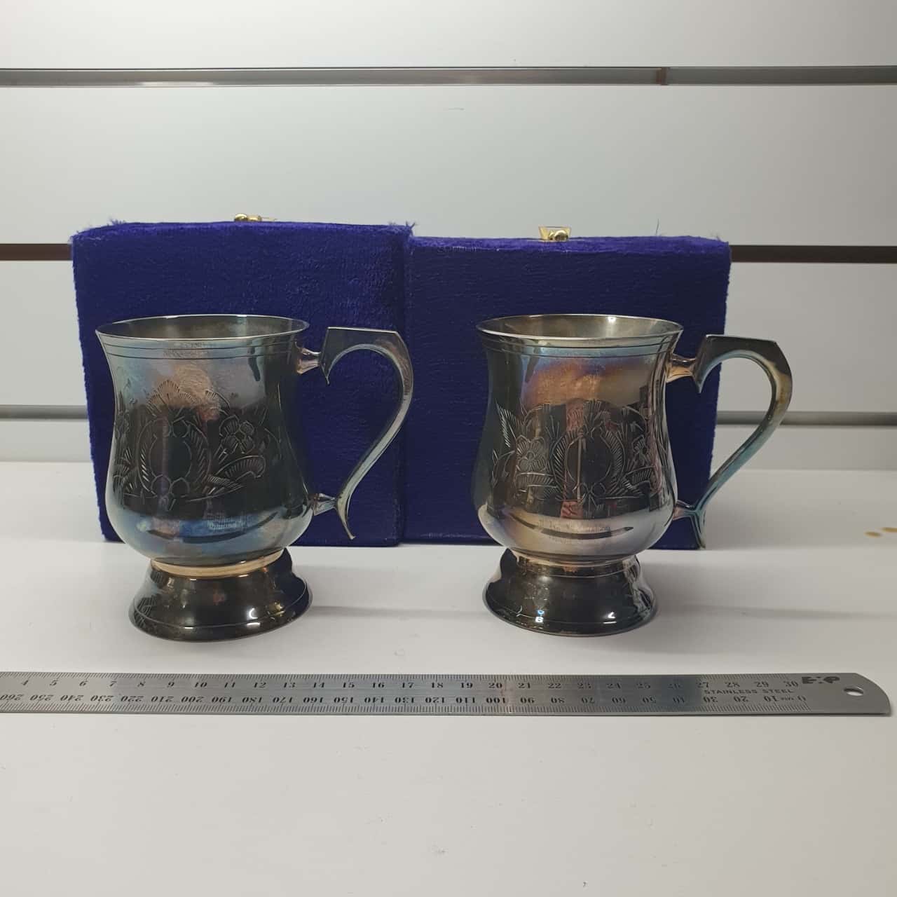 2x Silver Goblet Mugs(s)