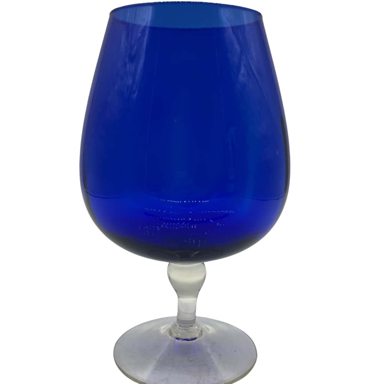 Blue Glass Brandy (Balloon) Snifter(s)
