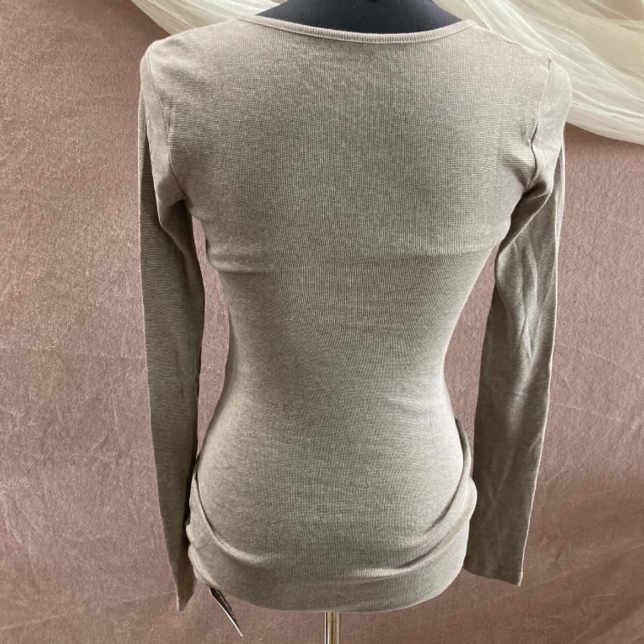 Women's Metalicus Made In Australia Long Sleeve Brown Top NEW With Tags (s)