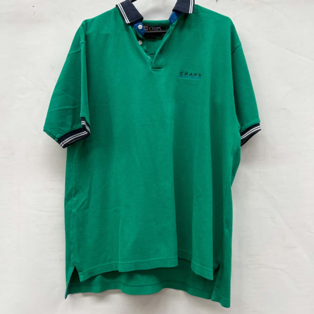 Chaps By Ralph Lauren Mens Size M Polos Green (s)