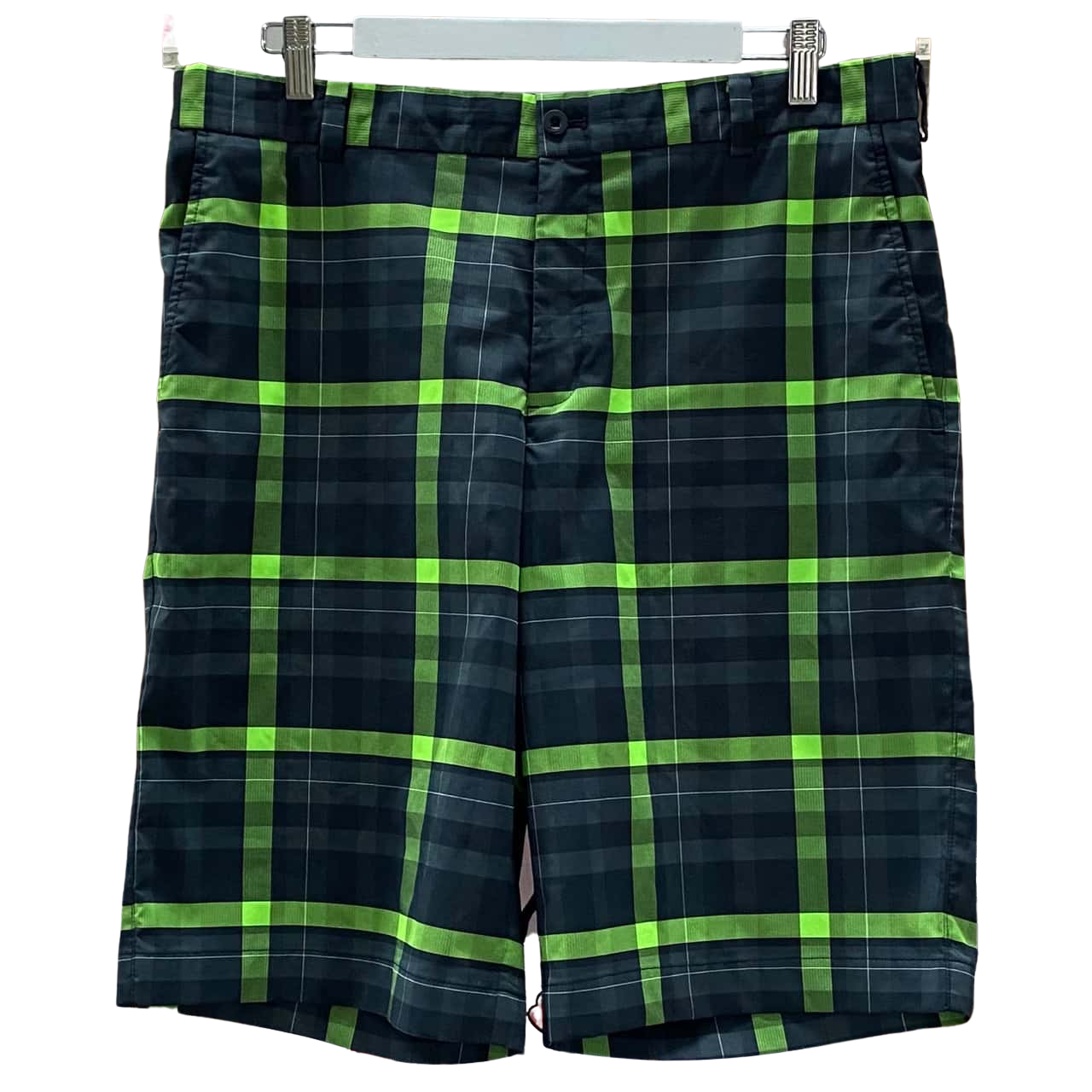 *Summer Sale* *Summer Sale* Nike Mens Size 34 Black / Checked / Green ...