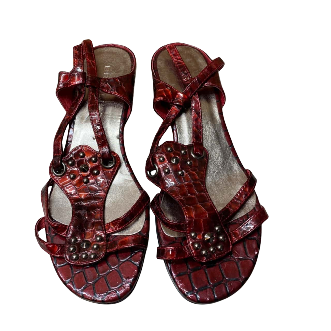 Womens Size 39 Maroon Bresley Sandals (s)