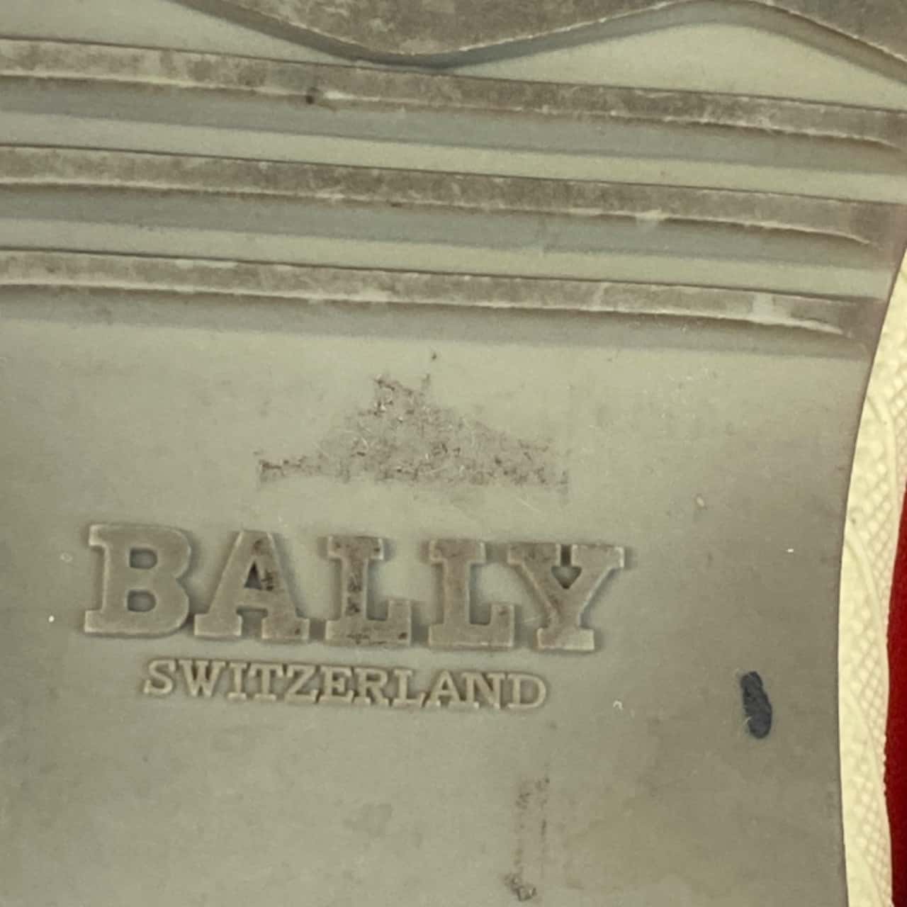 Bally red leather loafer Size 39.5(s)