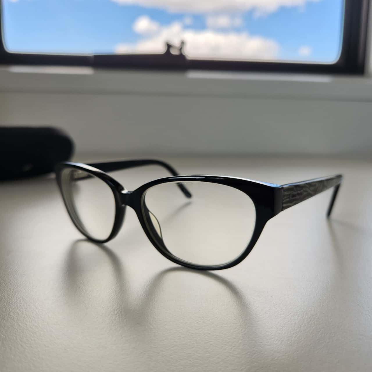 Alex Perry Glasses Reading Frame Black Tiger Pattern