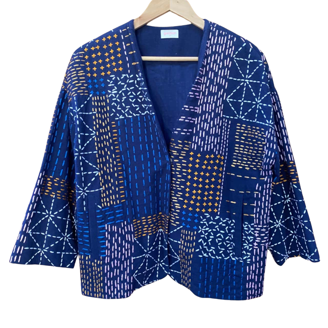 Gorman Navy Blue Embroidered Jacket Size 12(s)