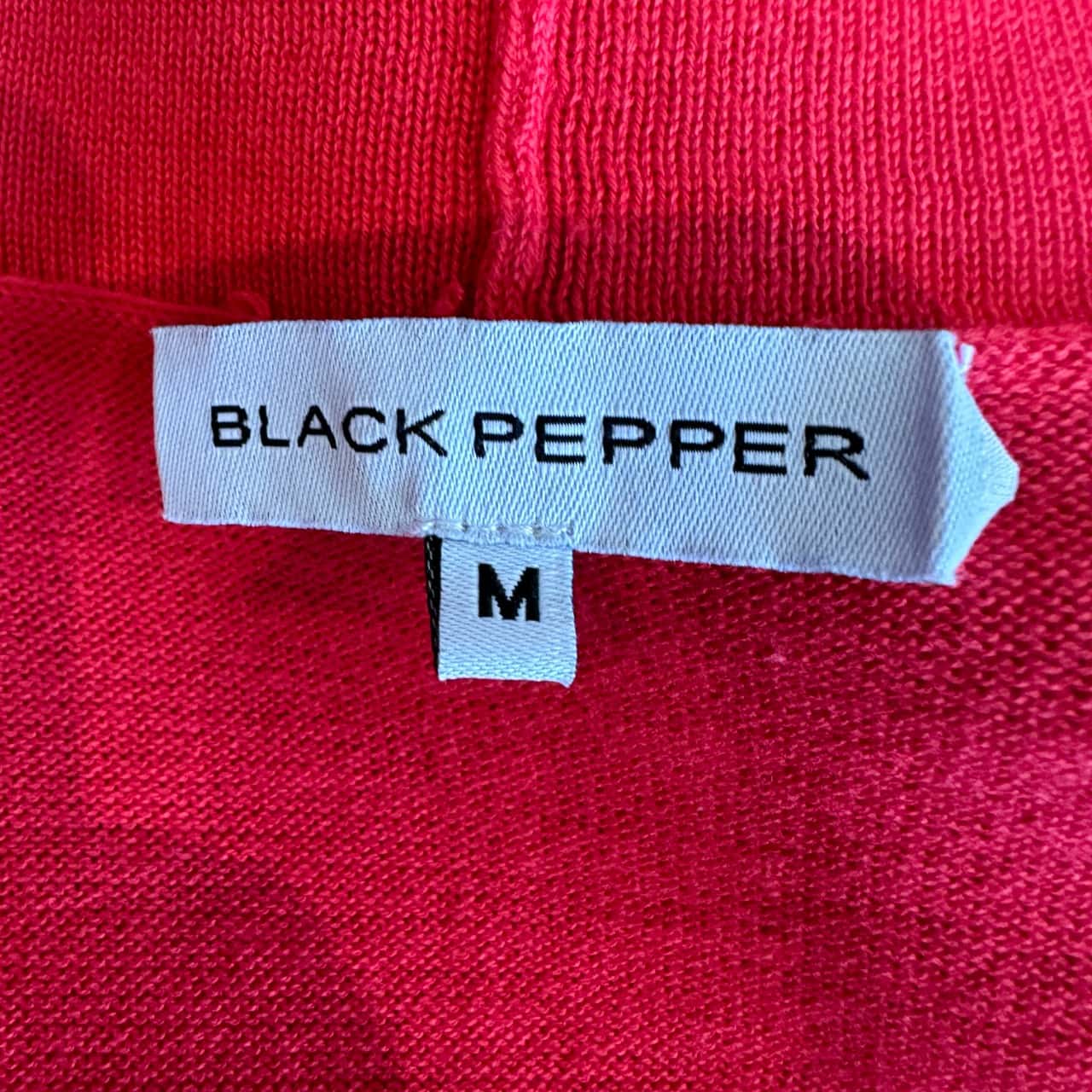 Black Pepper Women's Size M Open Cardigan Red (s)