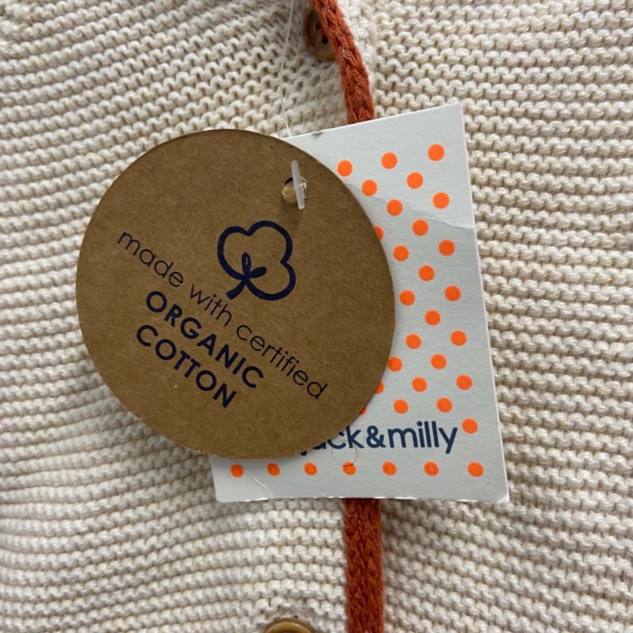 Jack and Milly Kids Size 1 Beige / Orange Cotton Jacket(s)