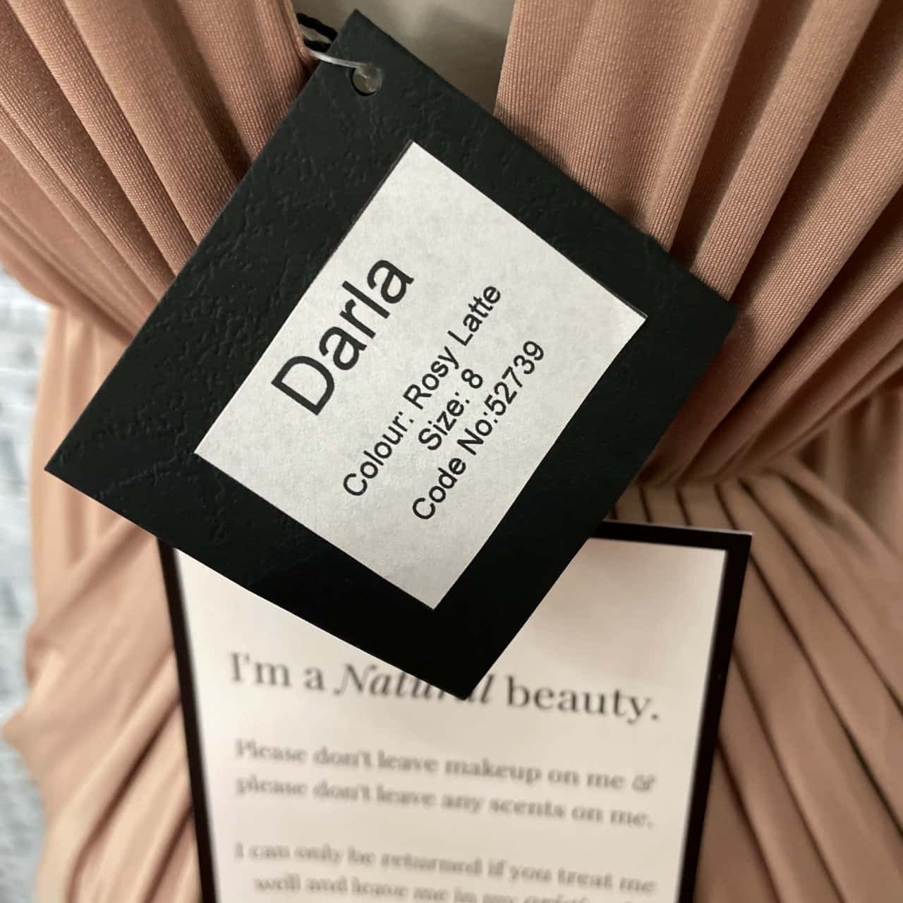 Womens Pia Gladys Perey Formal Dress Beige, Size 8