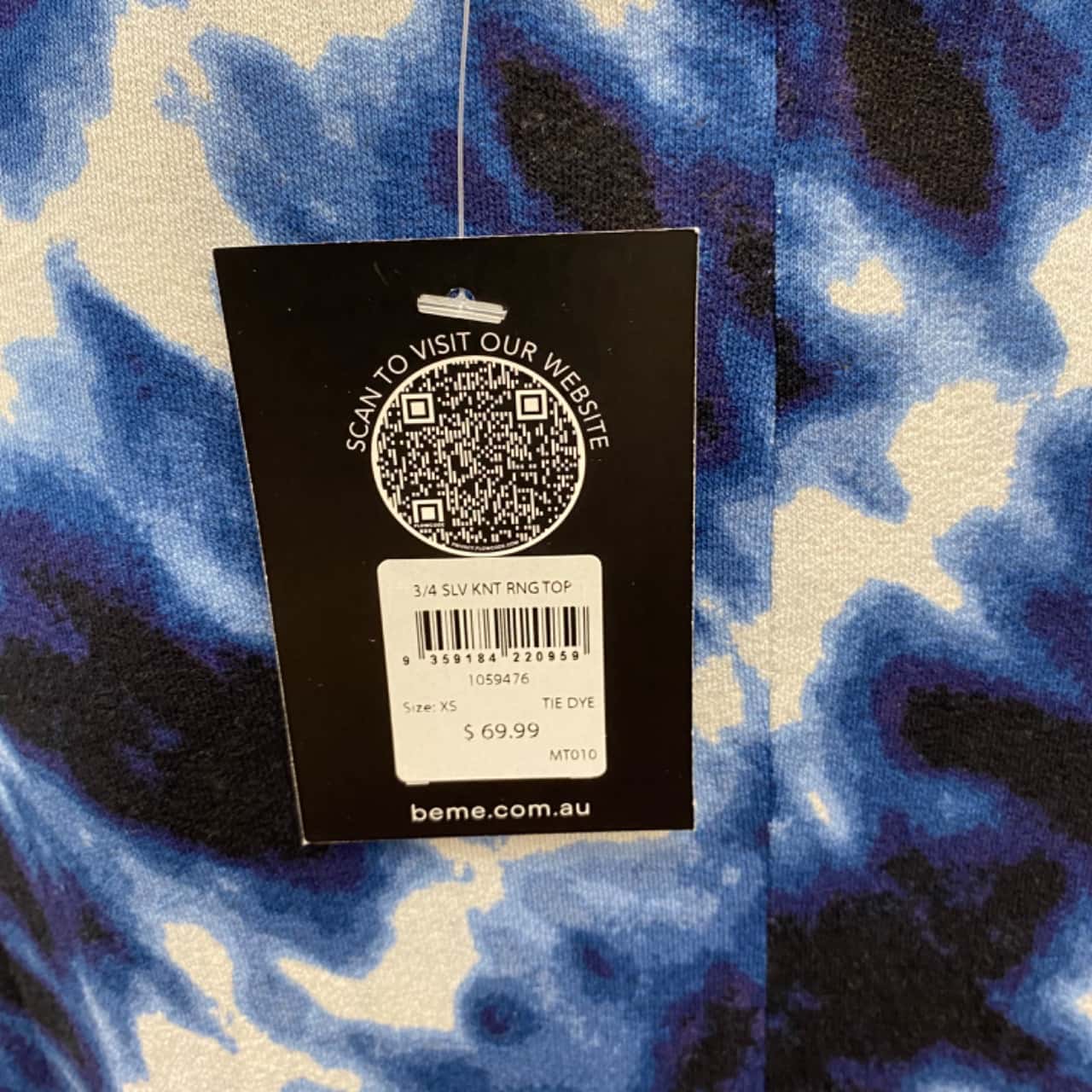 Womens Brand new Beme XS blue top(s)