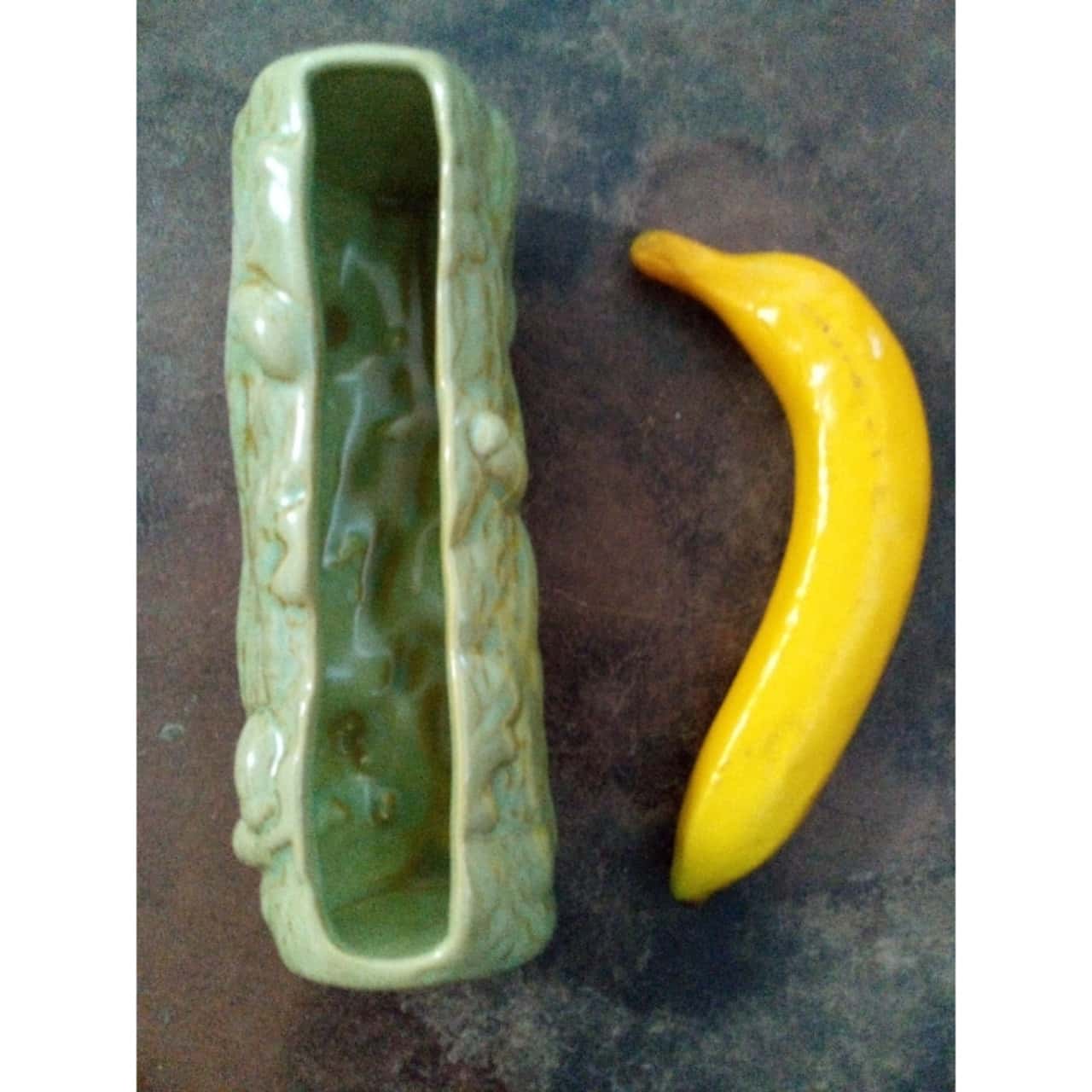 Vintage Australian Pottery Log Vase w/Gumnuts?