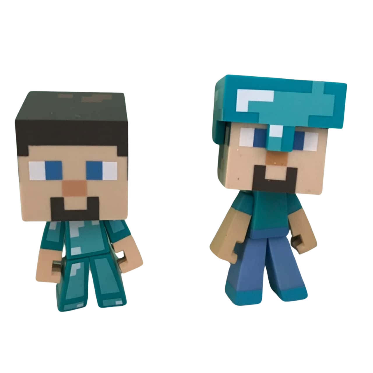 2 Minecraft Steve Vinyl Shelf Buddies