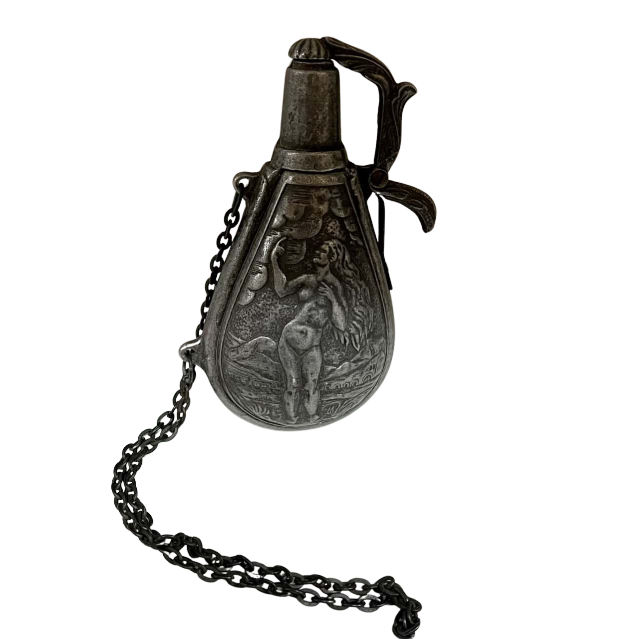 Vintage German Gun Powder flask, Militaria