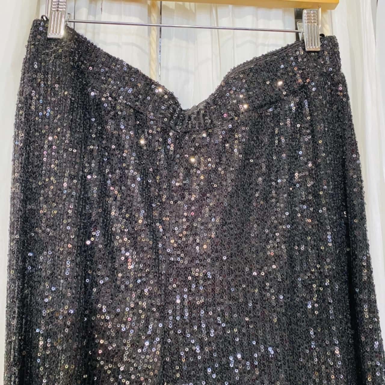 City Chic XS Black Sequin Pants (s) - New With Tags | Salvos Stores
