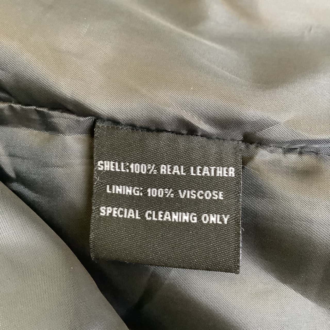 Brand New FJ Real Leather Front Zip Jacket Black