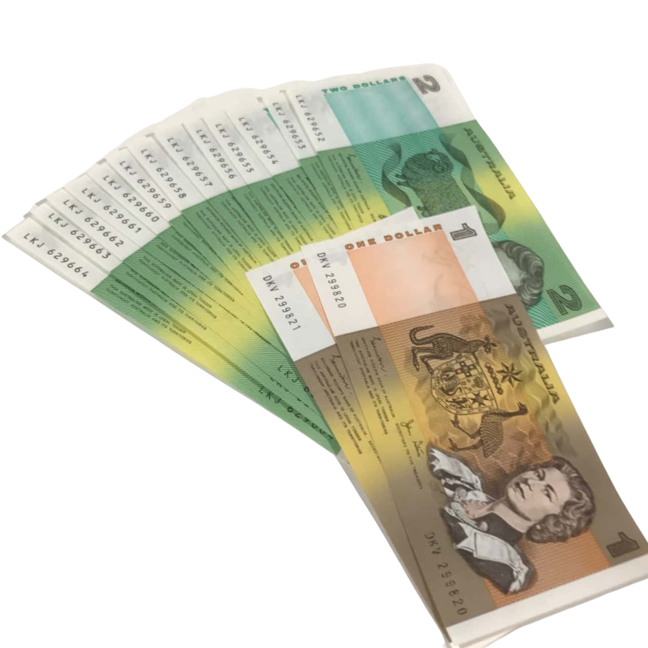 Australia Consecutive 2 dollar notes 1985 x 13 Johnston/Fraser plus 2 ...