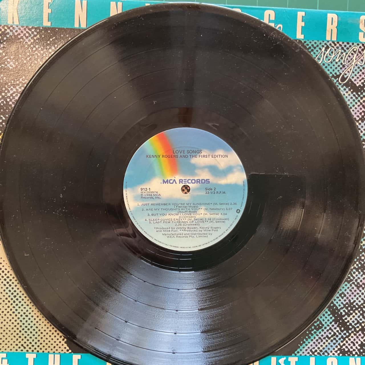 Kenny Rogers & The First Edition Vintage Vinyl LP’s - Love Songs & Ruby ...