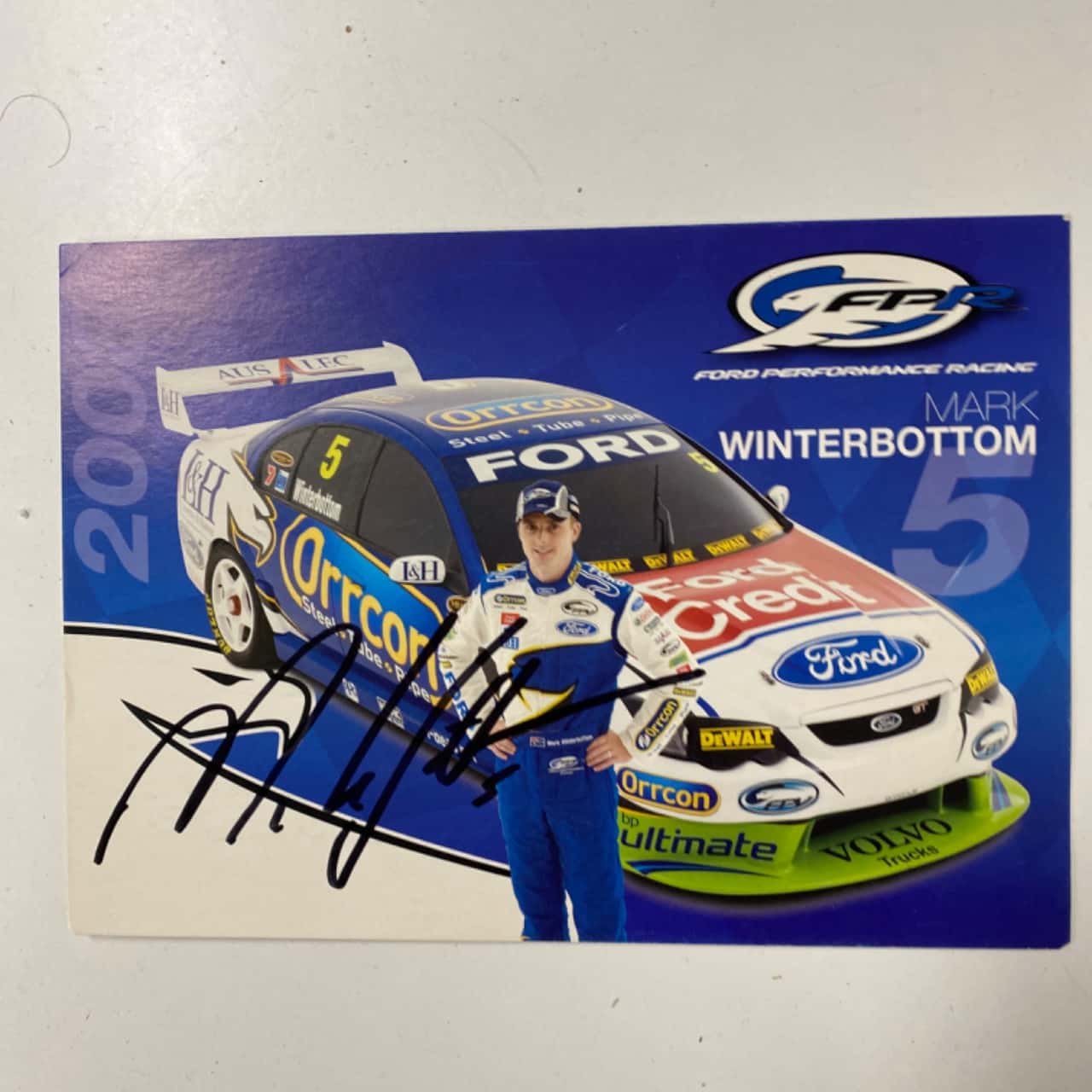 Mark Winterbottom Ford signed card(s)