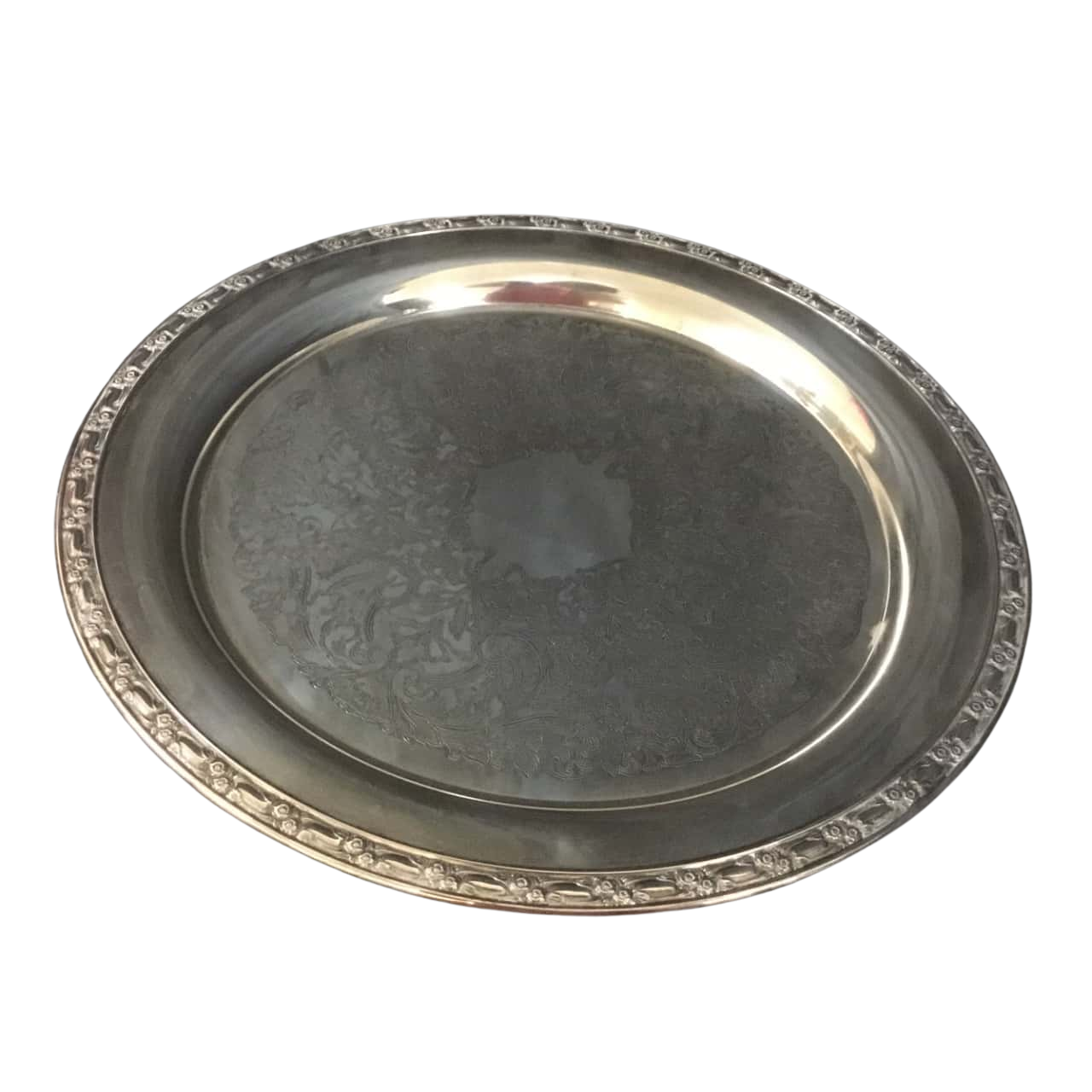 *VINTAGE* Oneida Silver Plated Round Tray