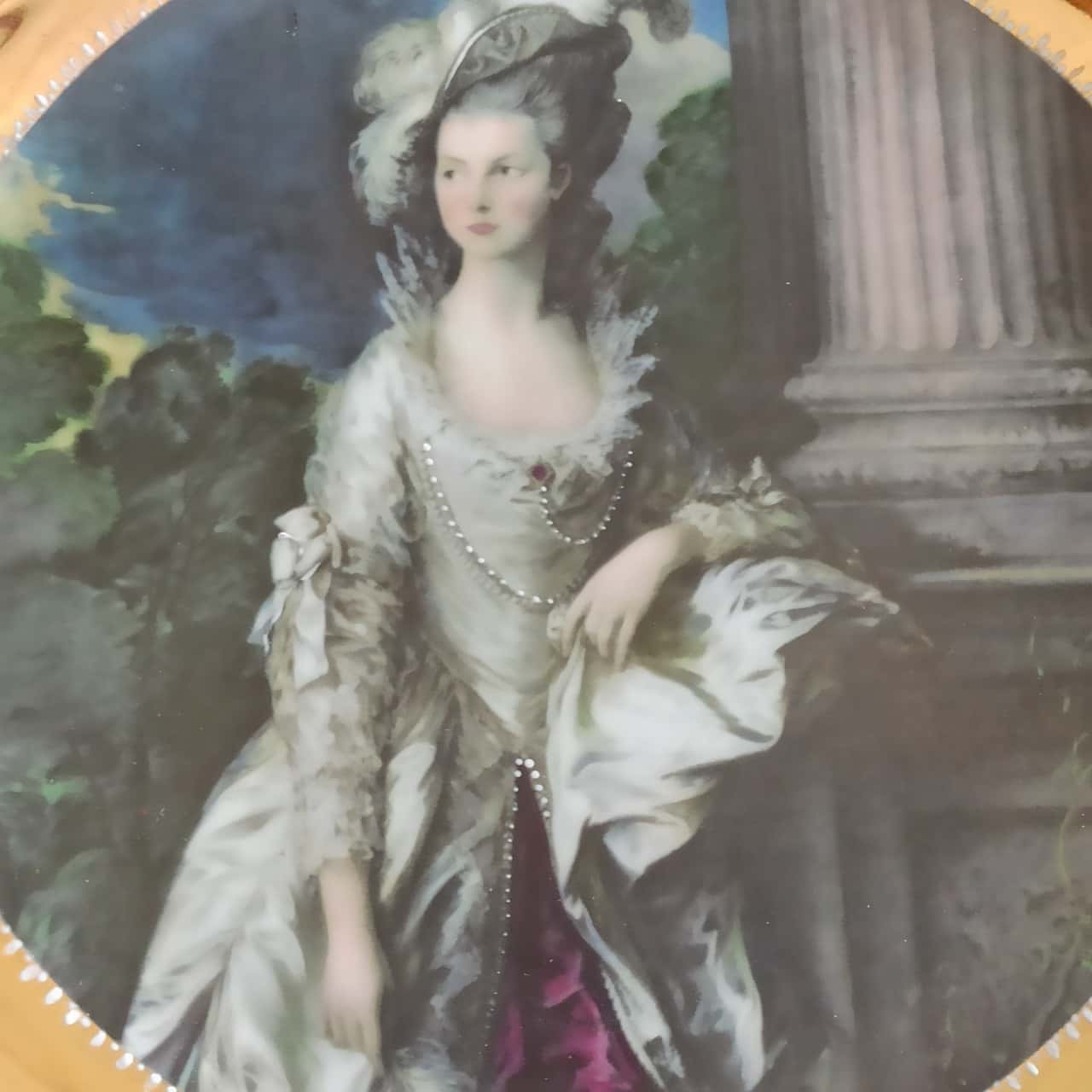 Portrait Plate The Honourable Mrs Graham By Thomas Gainsborough 1977(b23)