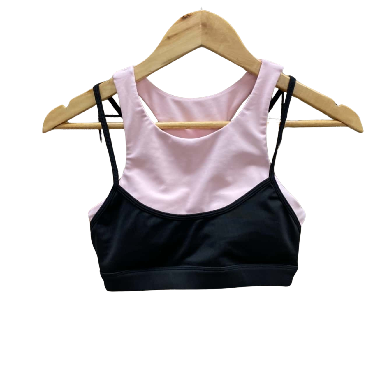 White Fox Womens Size S Black / Pink Sports Bra(s)