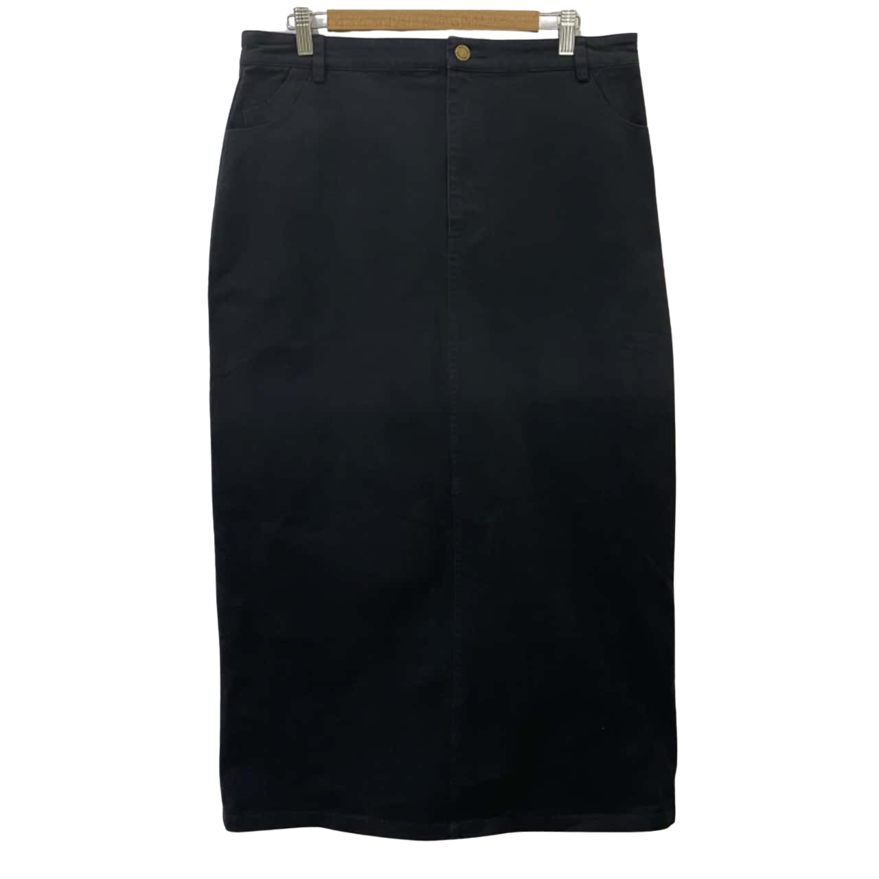 Rollas Womens Size 14 / XL Denim / Maxi Skirt Black