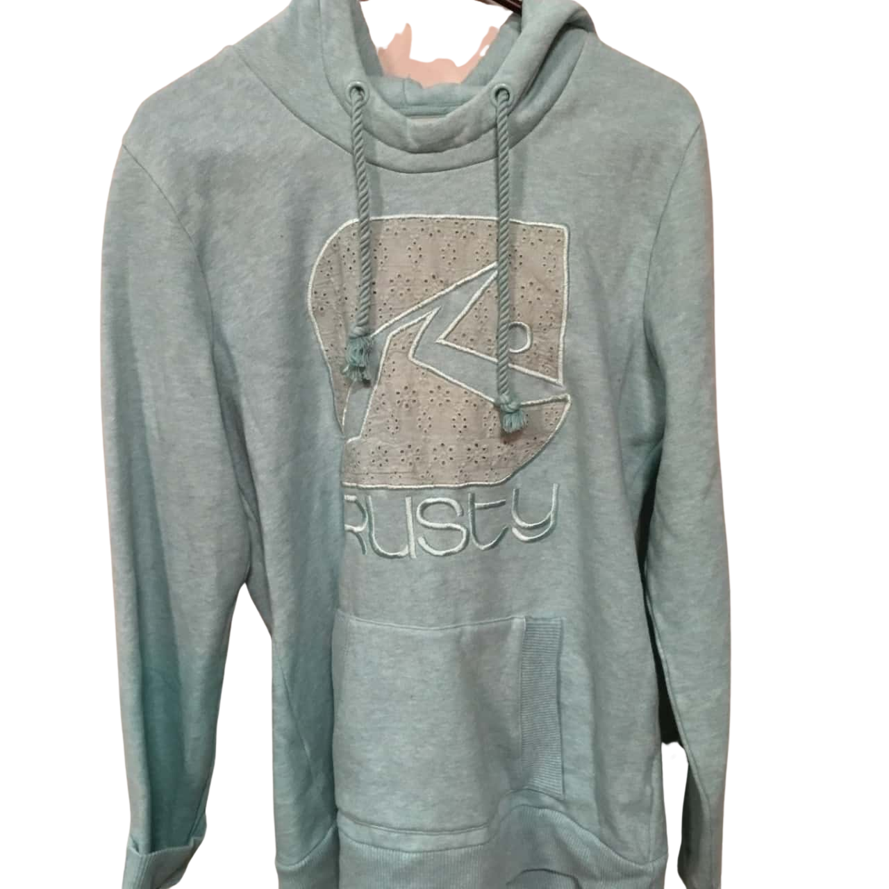 Womens Rusty Size 10 Hoodie light blue(s)