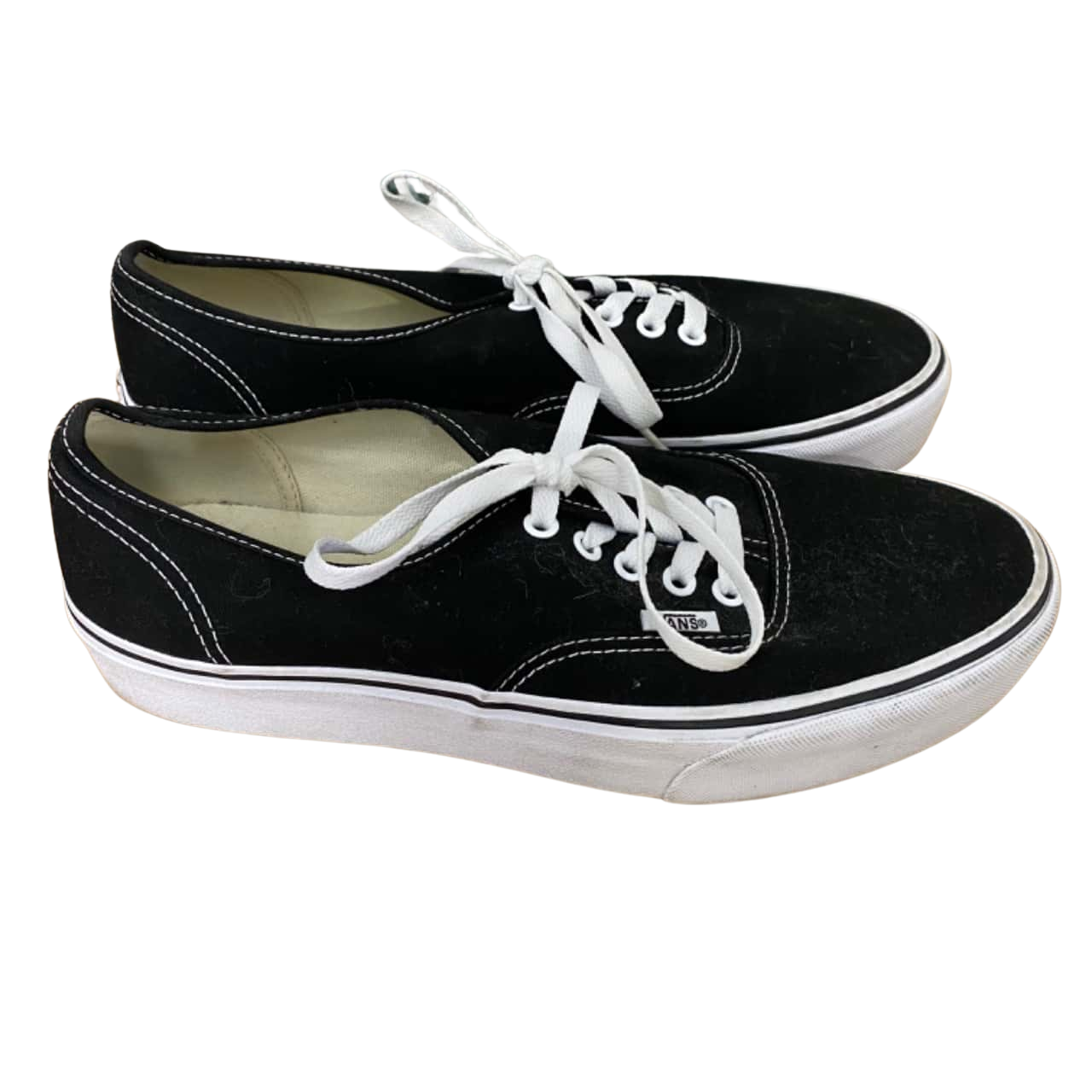 Platform Vans Mens Size US 10 Black / White (s)