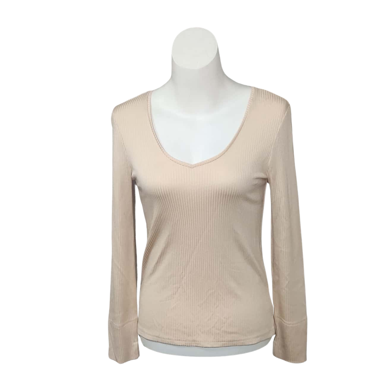BNWT Basque Long Sleeve Beige Size S