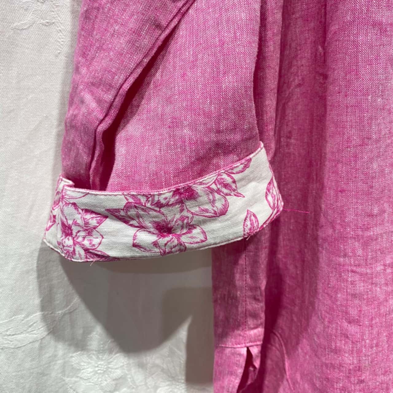 Womens W. Lane Size 20 Shirt Linen Strawberry Pink (s)