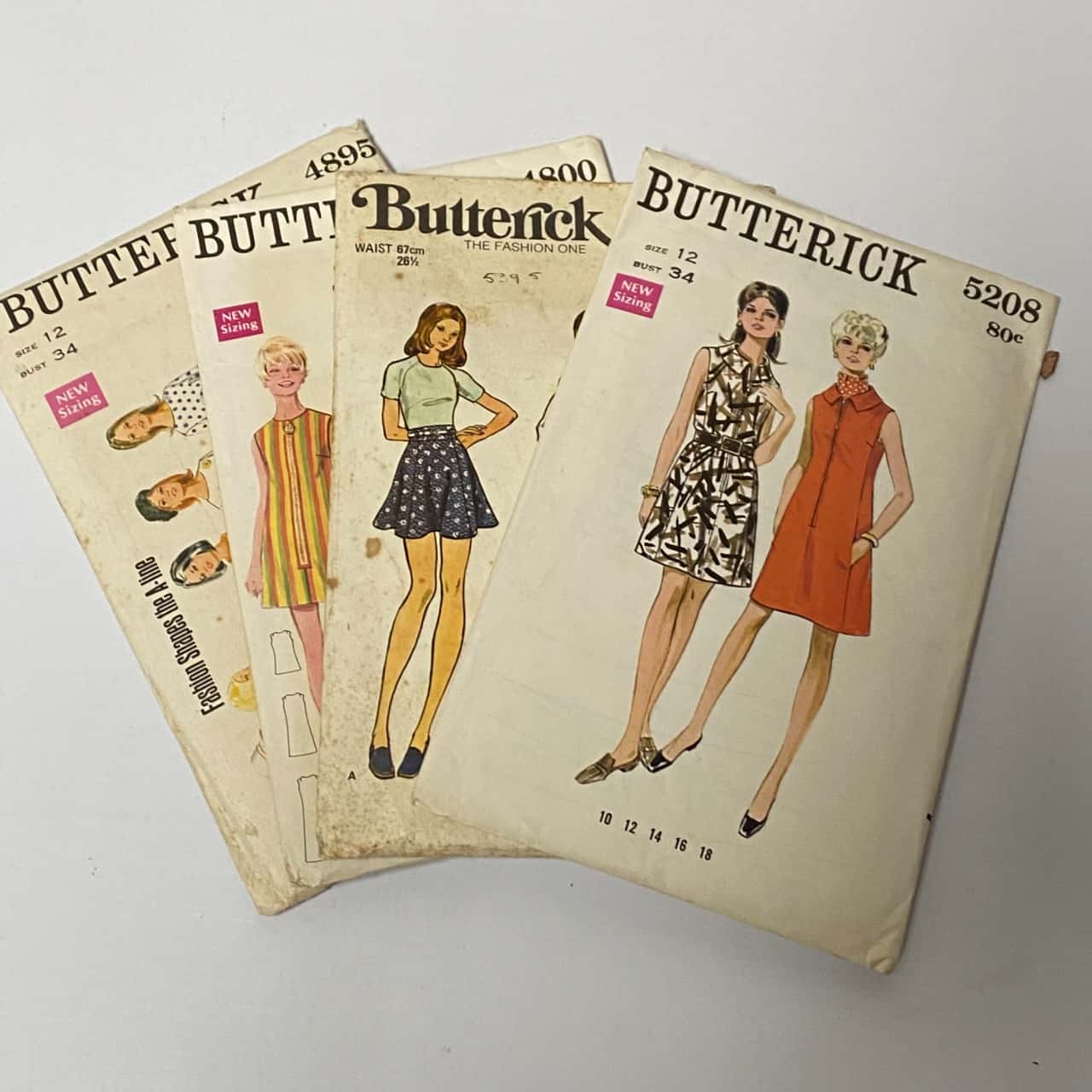 Set of 4 Vintage Butterick Patterns(s)
