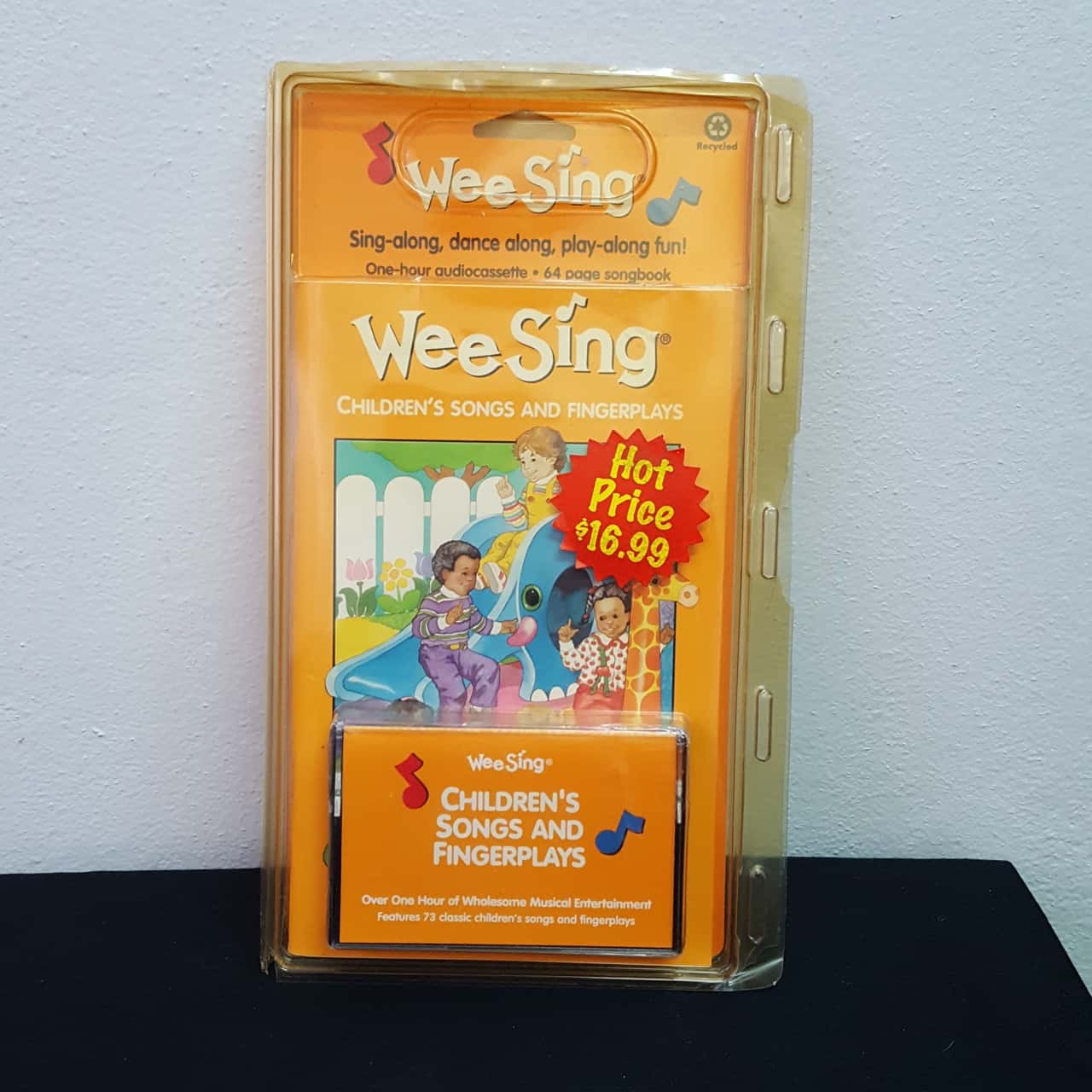 Vintage Wee Sing Children's Songs and Finger plays Book and Cassette Tape