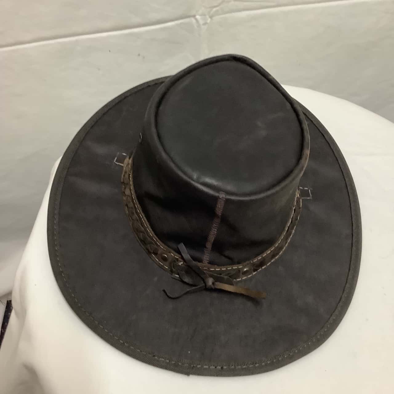 Barmah Mens Size S Brown Kangaroo Leather Squashy Hat(s)