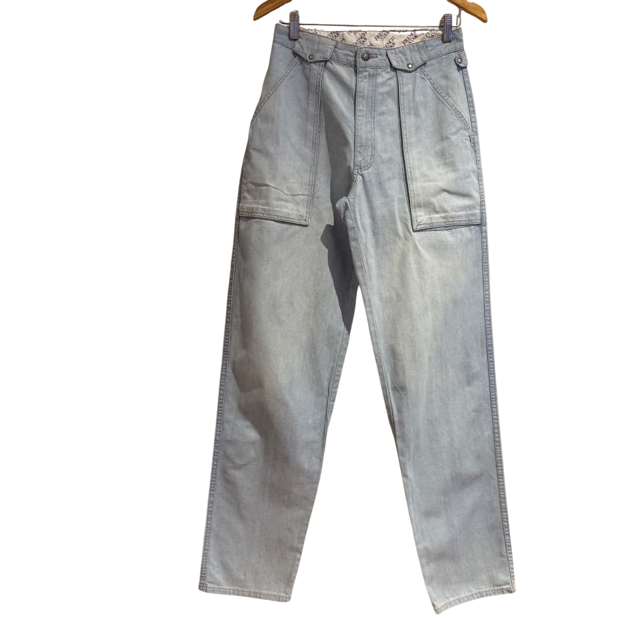 Vintage** 80s French Star High Waisted Jean. Size 77cm Waist(s)