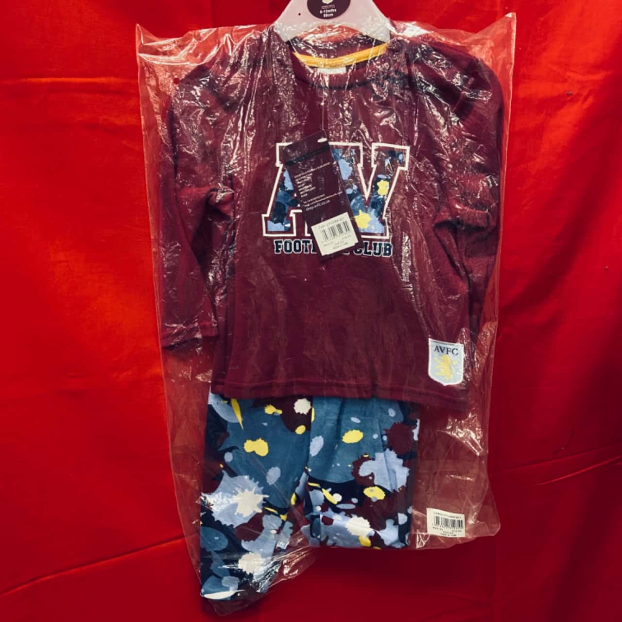 AVFC Aston Villa Football Club Kids Size 9-12 mnths Multicoloured ...