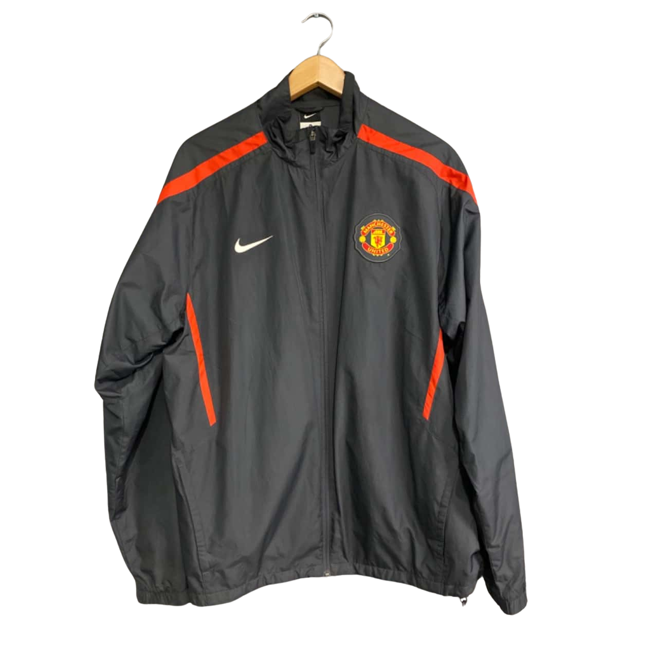Nike / Manchester United Mens Size XL Front Zipper Black