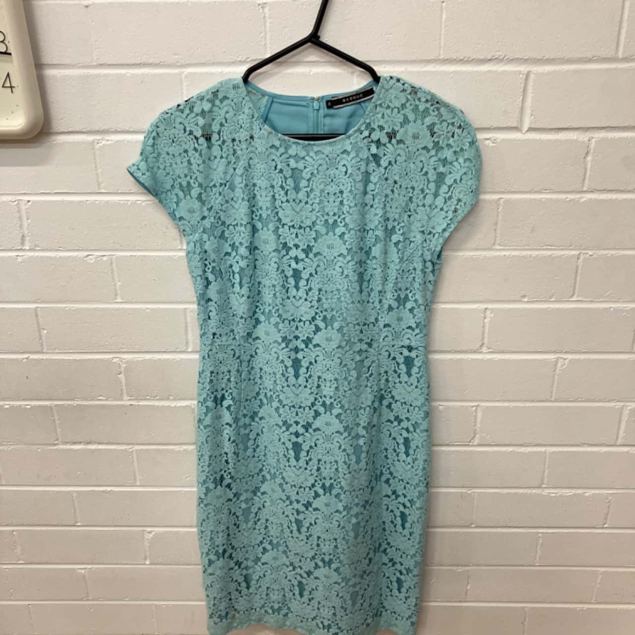 Basque Blue Lace Dress Size 10