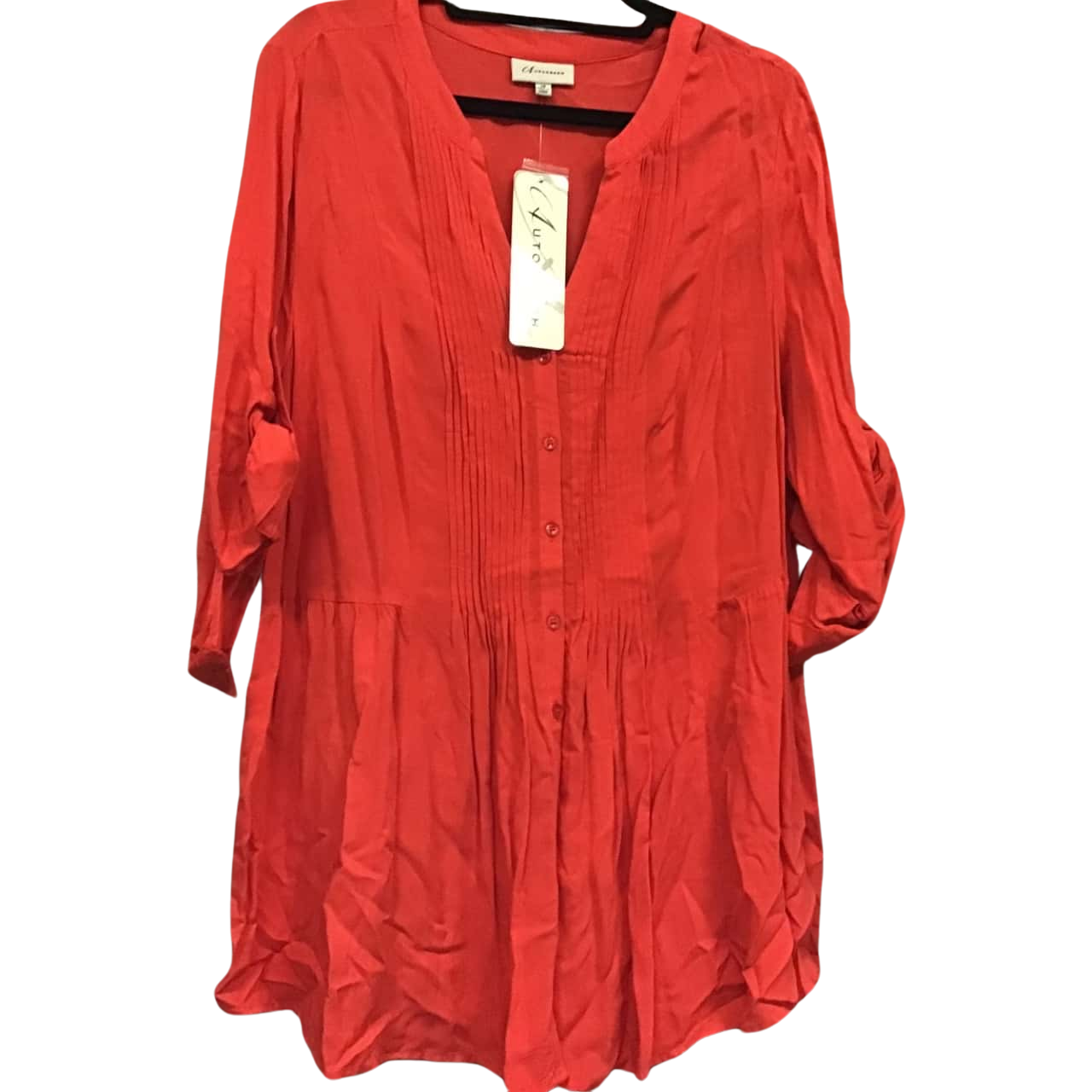 Autograph Womens Size 18 Button Up Raspberry(s)