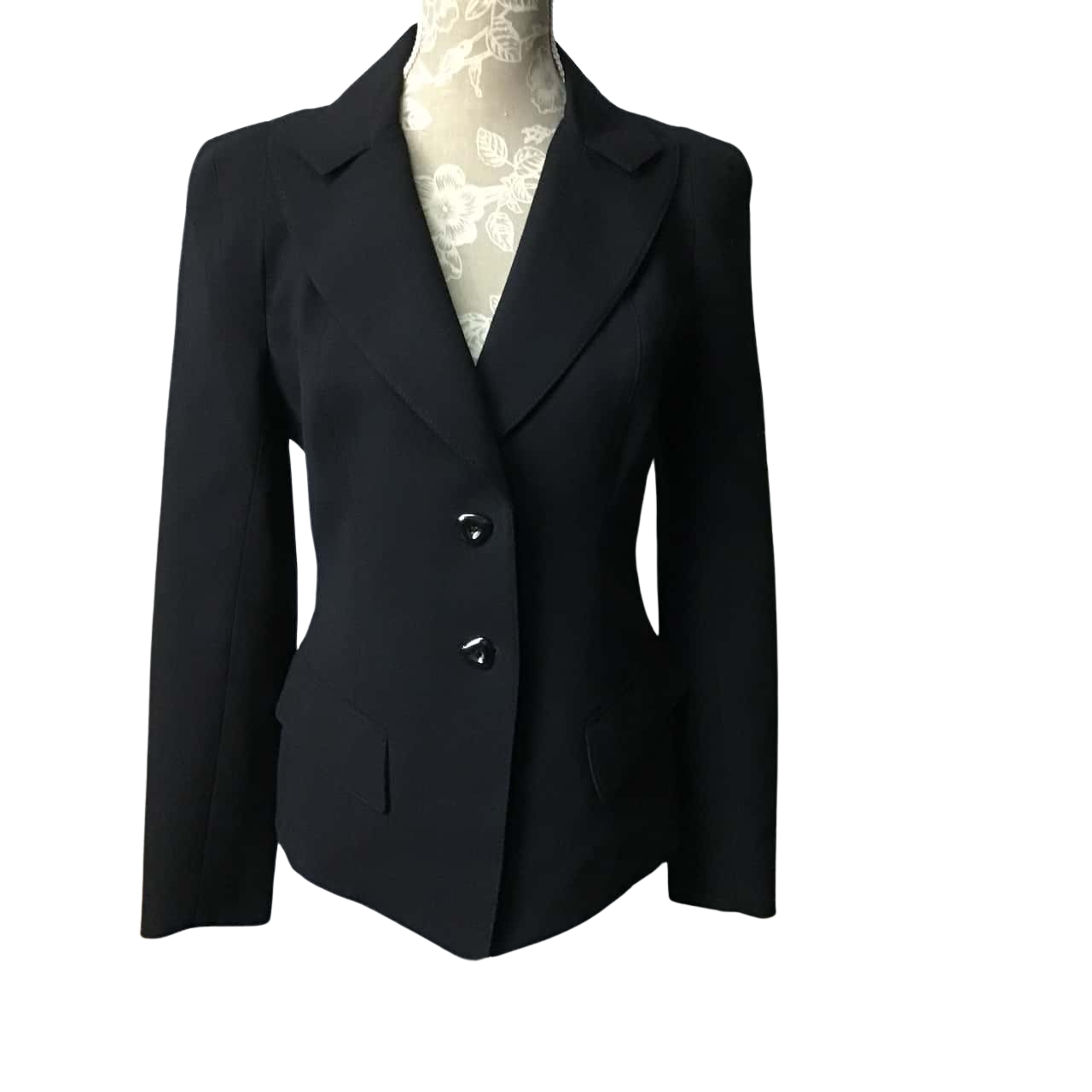 Covers Womens Size 10 100% Wool Button Up Black Jacket(s)
