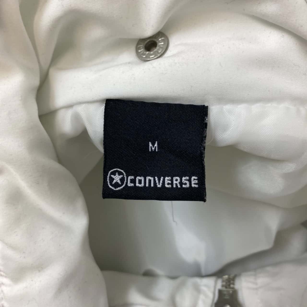 Converse Womens Size M Puffer Jacket White (s)