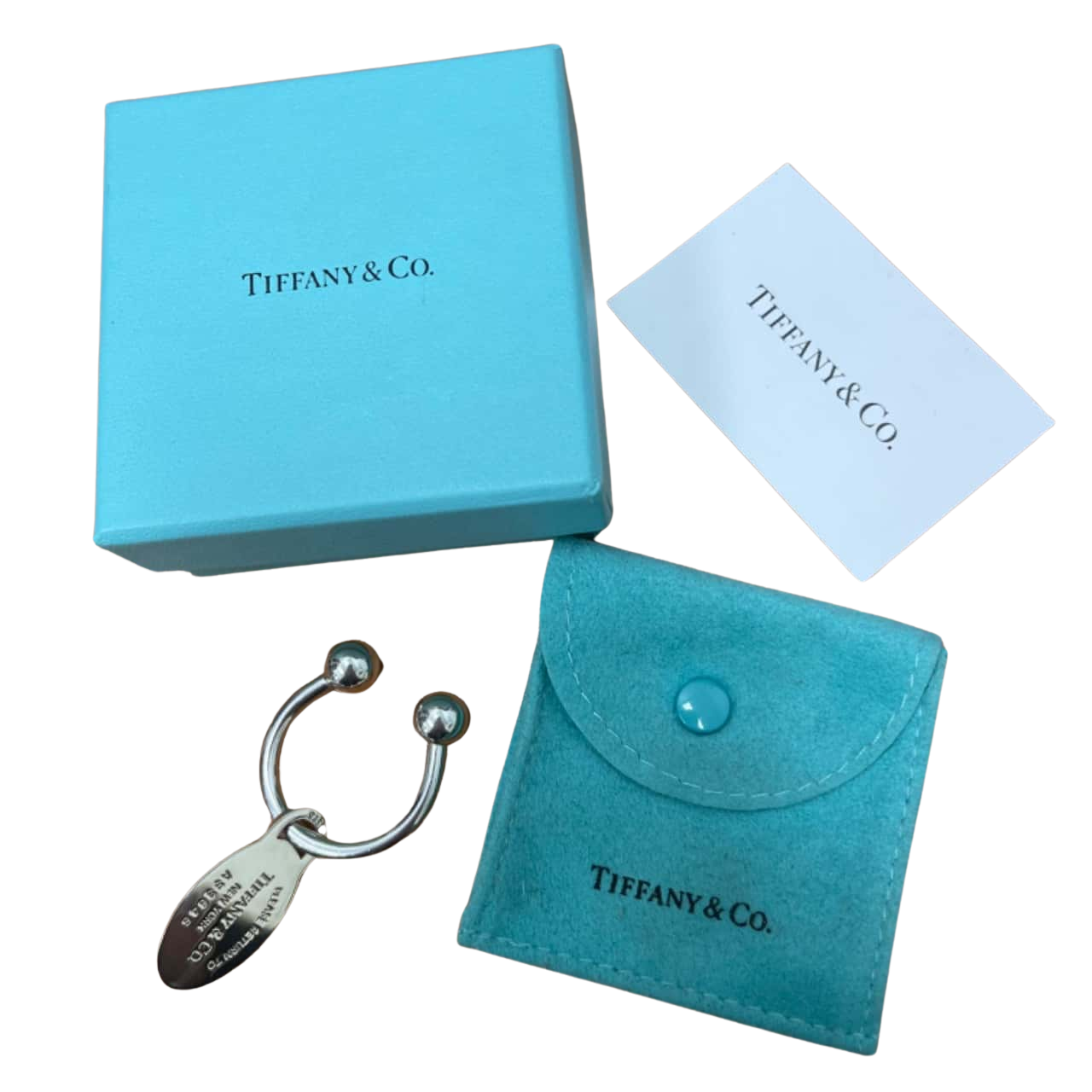 Tiffany & Co. Horseshoe Keyring Stamped ‘925’ Sterling Silver