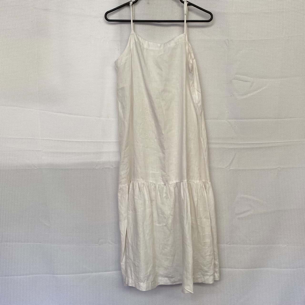 Seed Womens Size 10 Shoestring Strap White (s)