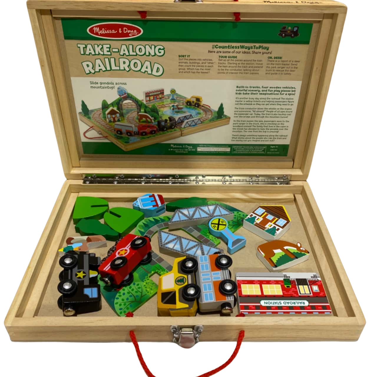 Melissa & Doug Wooden train Set/Box set