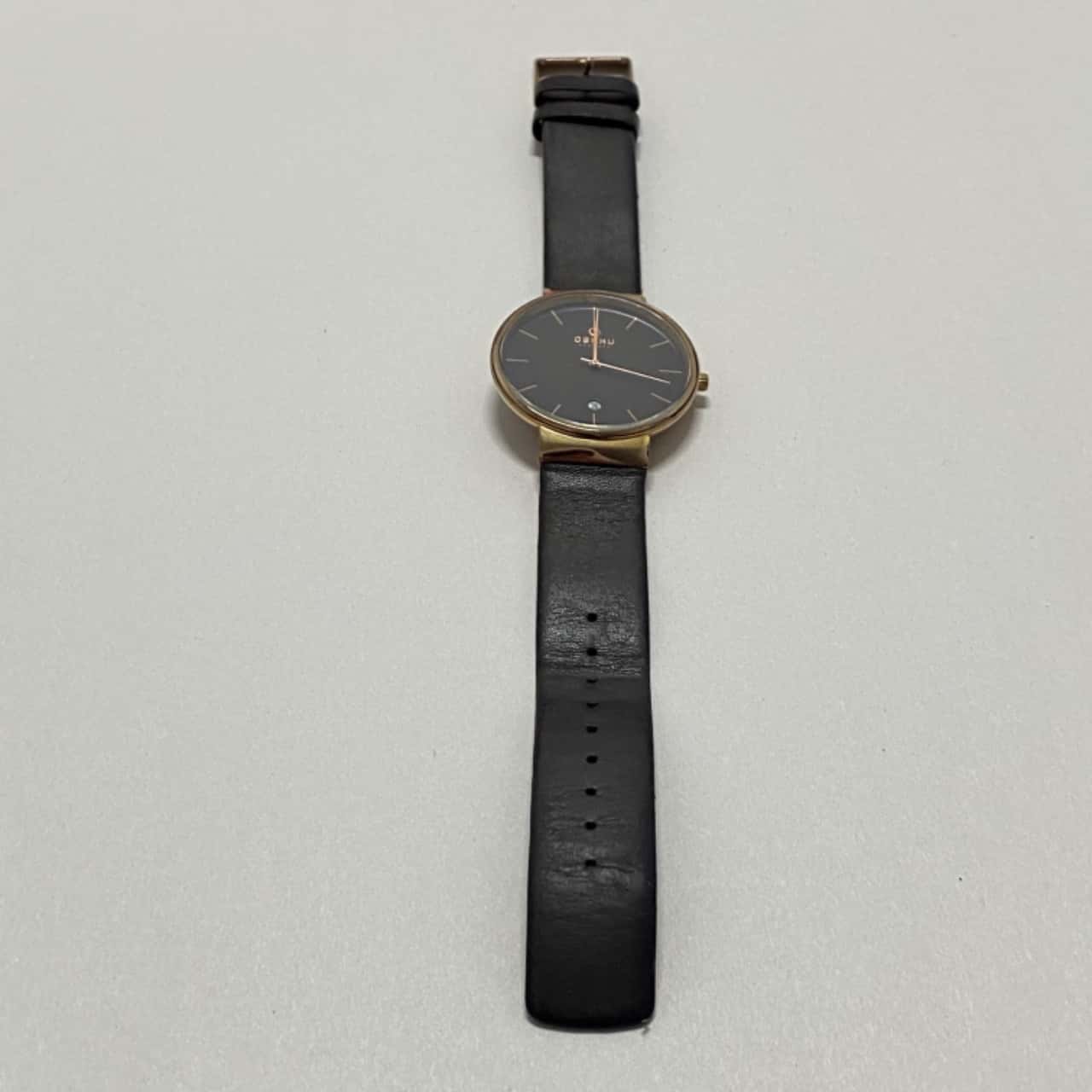 OBAKU DENMARK Watch Dark Brown Gold Tone (s)