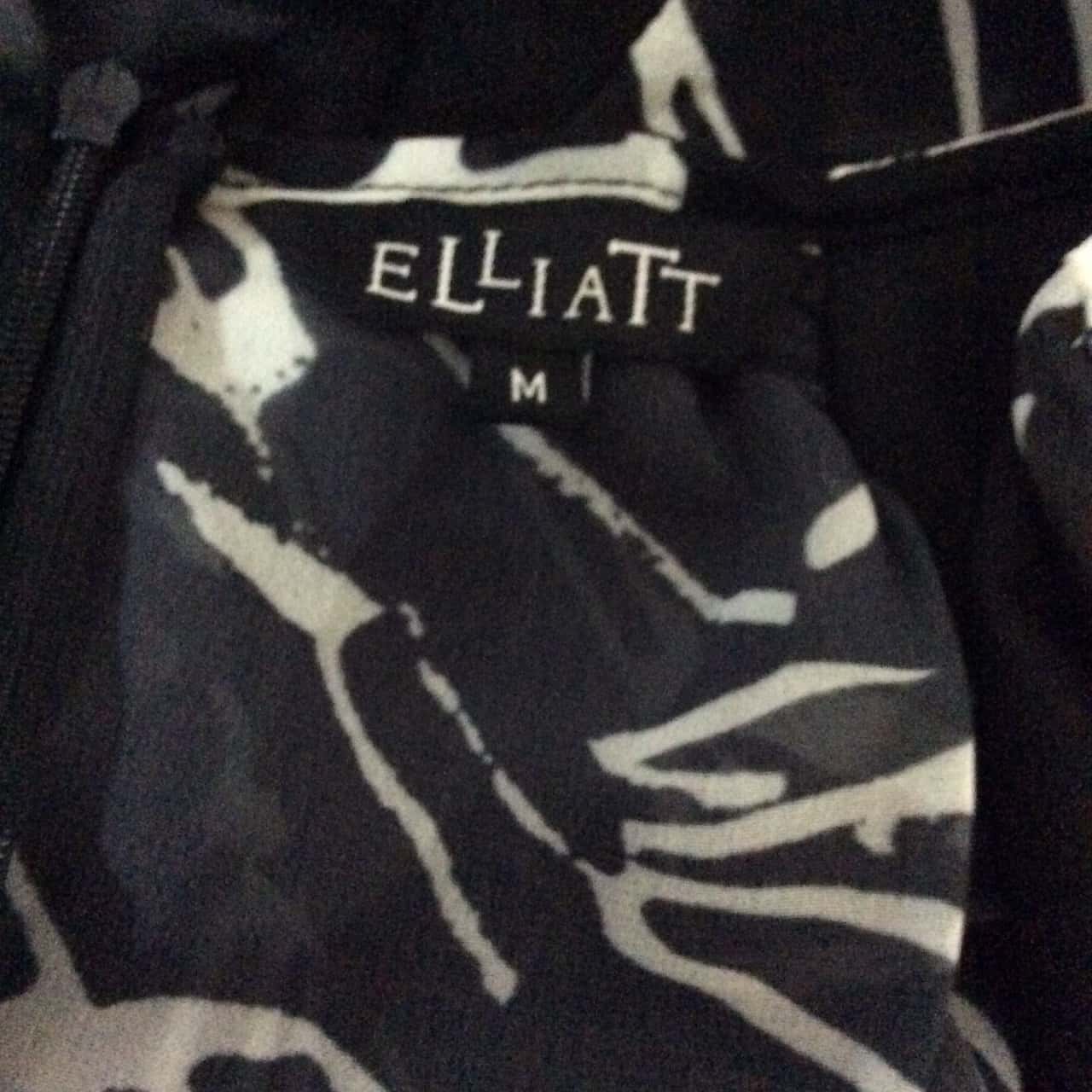 Elliatt Women's Size M Formal Dress Black / Floral / White