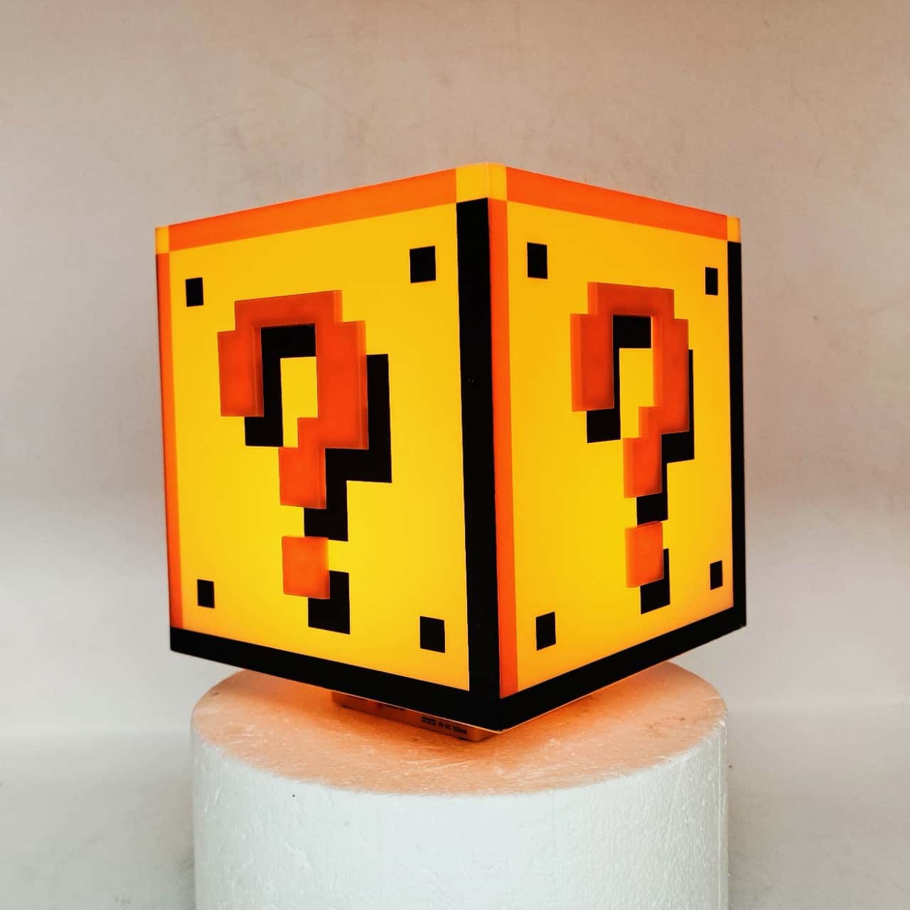 Nintendo Super Mario Bros Question Block Night Light With Sound ...