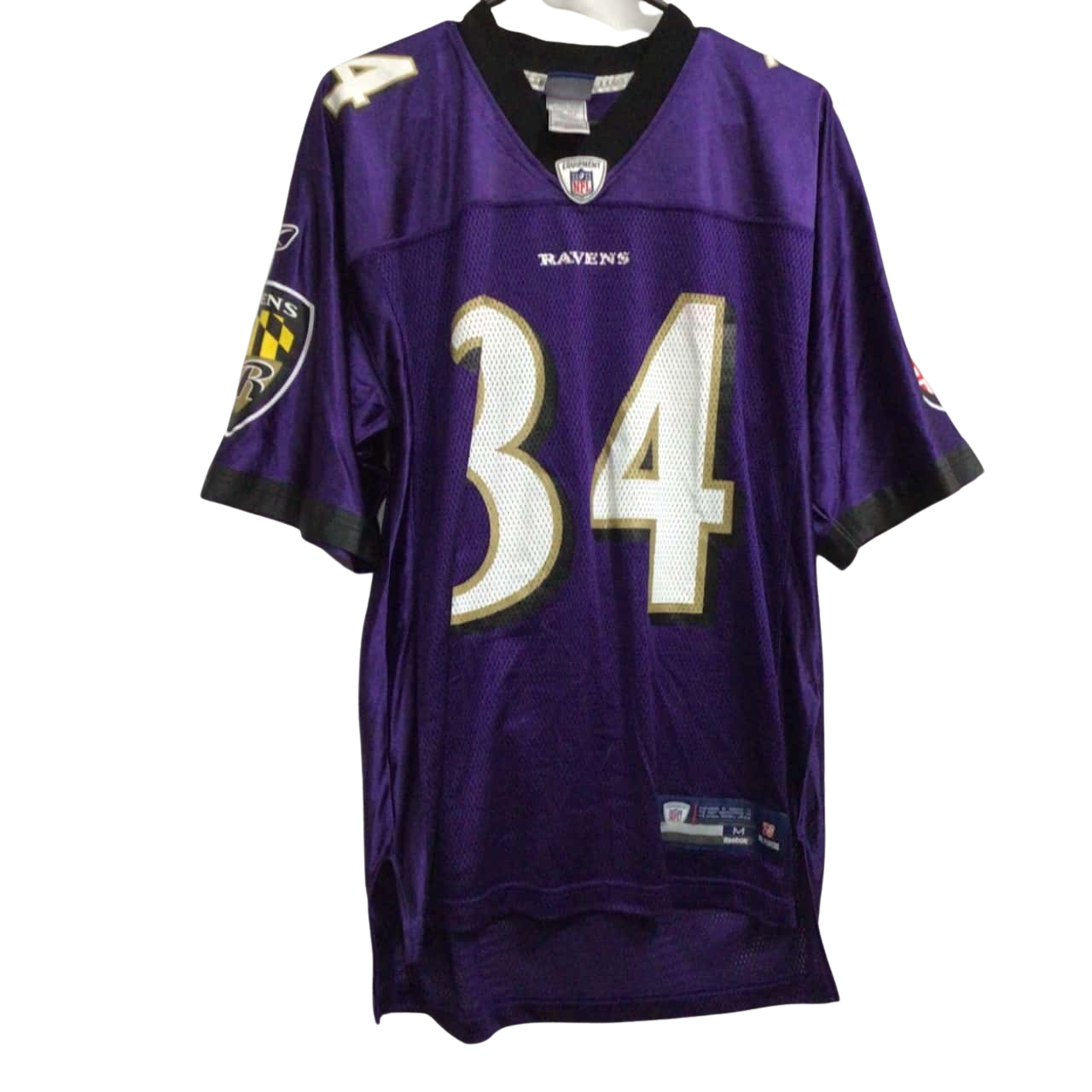 NFL Ravens #34 Williams Reebok On-Field Authentic Jersey Size M(s)