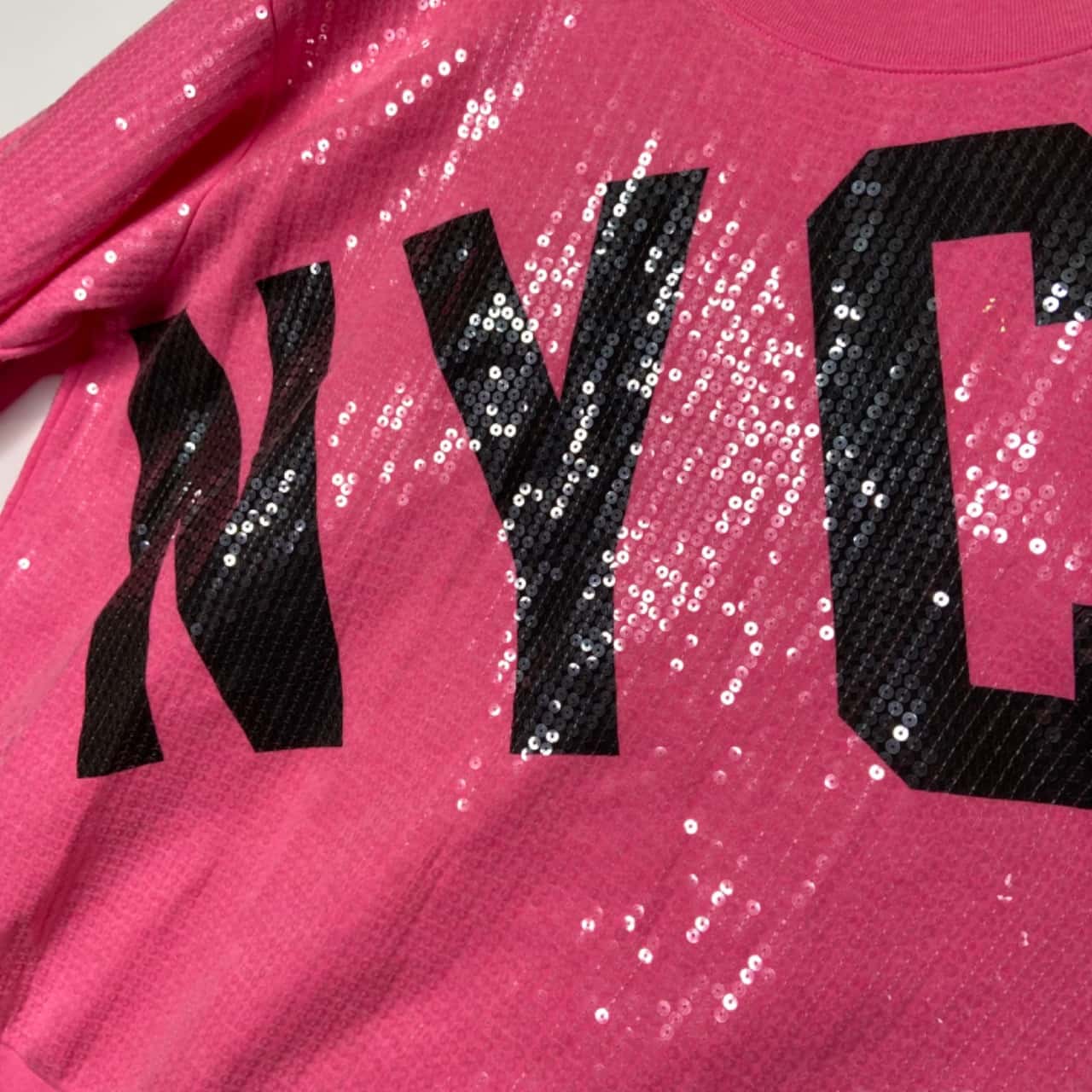 Victoria's Secret Pink Woman’s Size M NYC Sequin Jumper Pink (s)