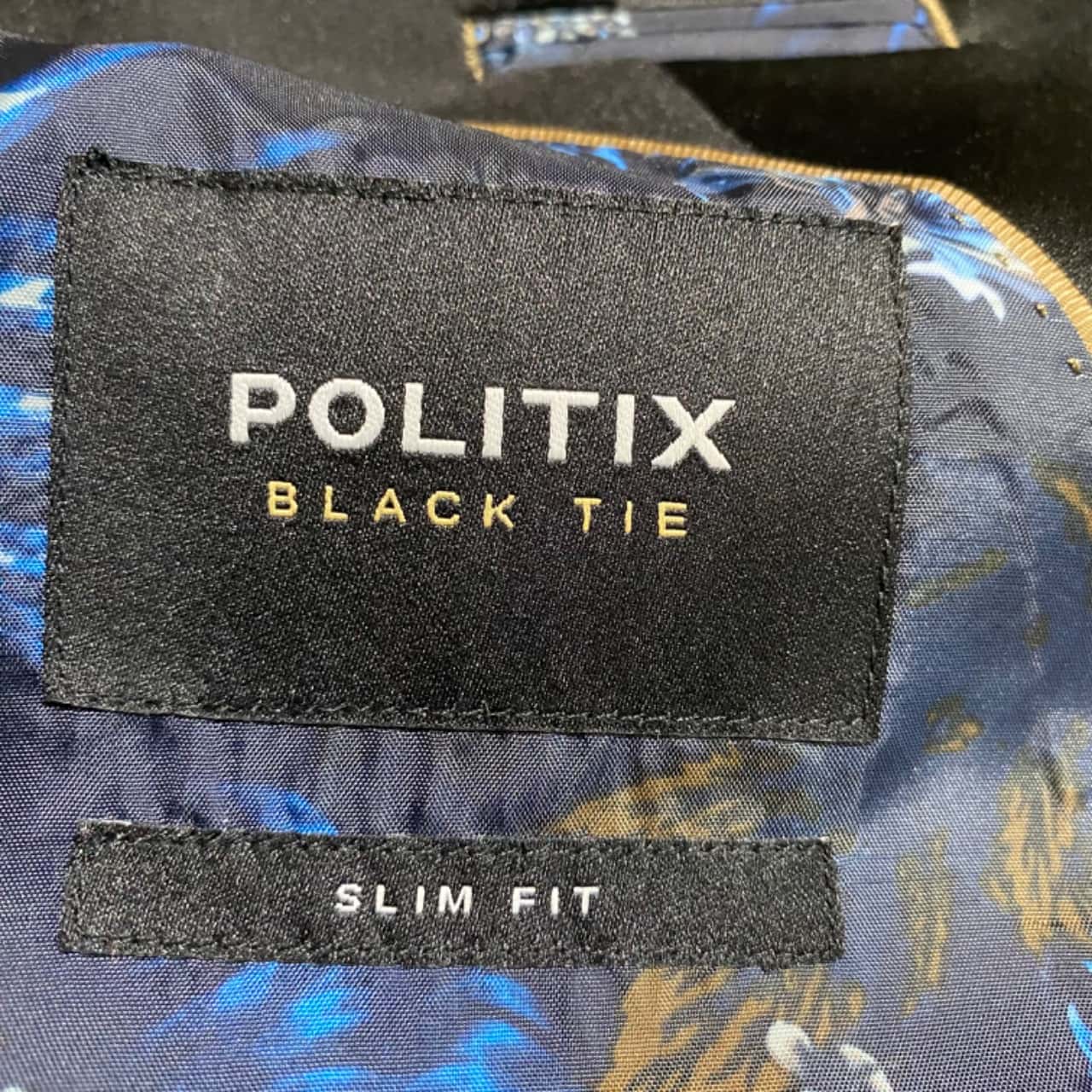 Mens POLITIX Black Suede Jacket